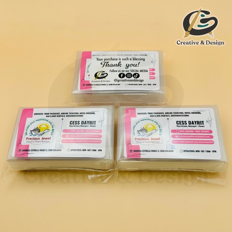 Custom Printed Business Cards 250gsm / 300gsm with Free Card Case (50 ...