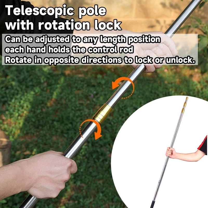 Woodworking Hacksaw Tree Trimmer Telescoping High Branch Pruning Saw ...