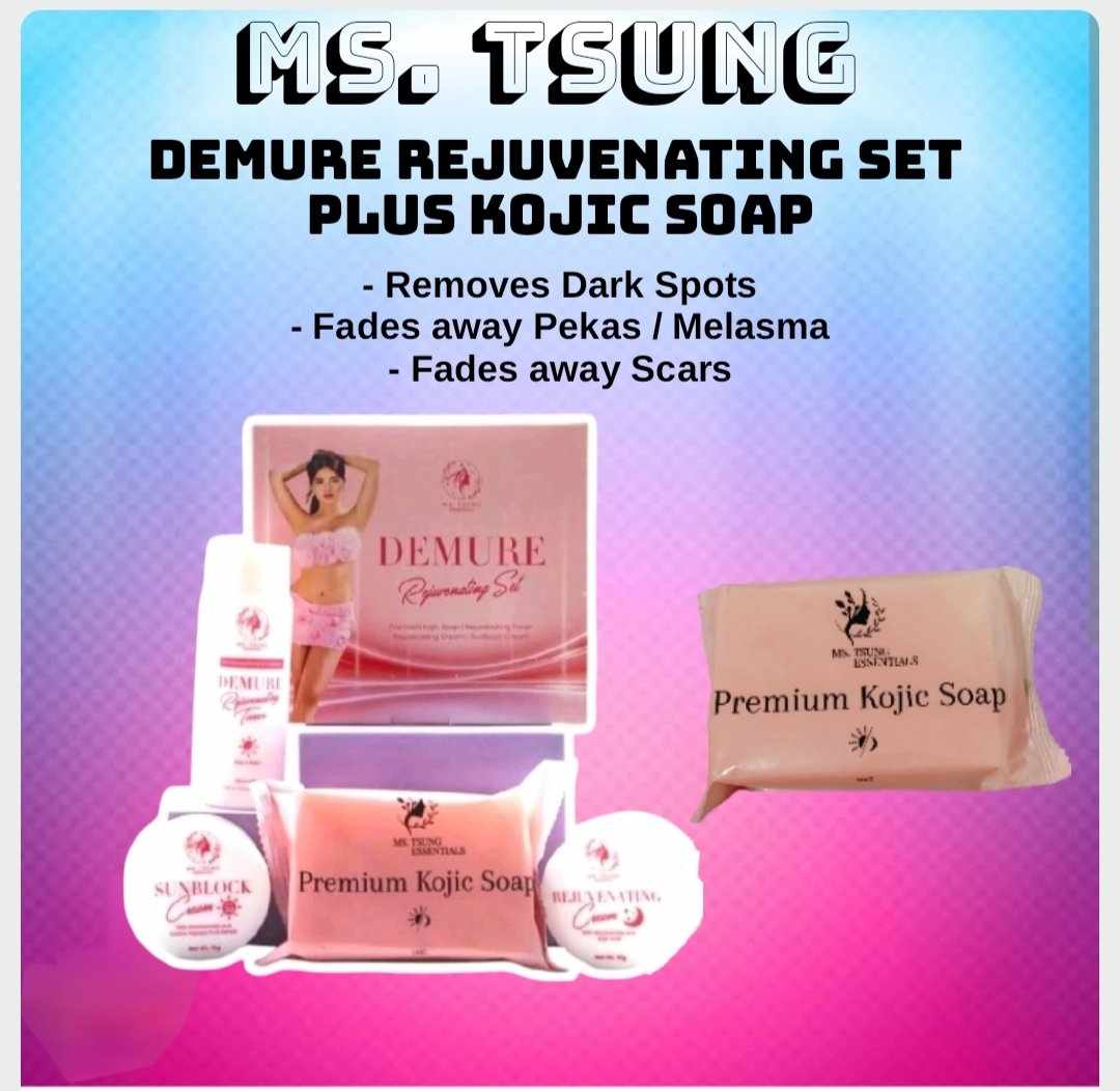 MS. TSUNG DEMURE REJUVENATING SET PLUS MS. TSUNG KOJIC SOAP ( FREE MESHNET ) | Shopee Philippines