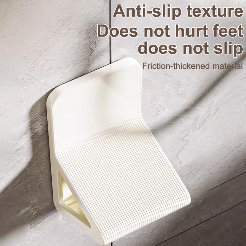 Shower Foot Rest for Shaving Wall Mounted Foot Stool Bathroom Organizer ...