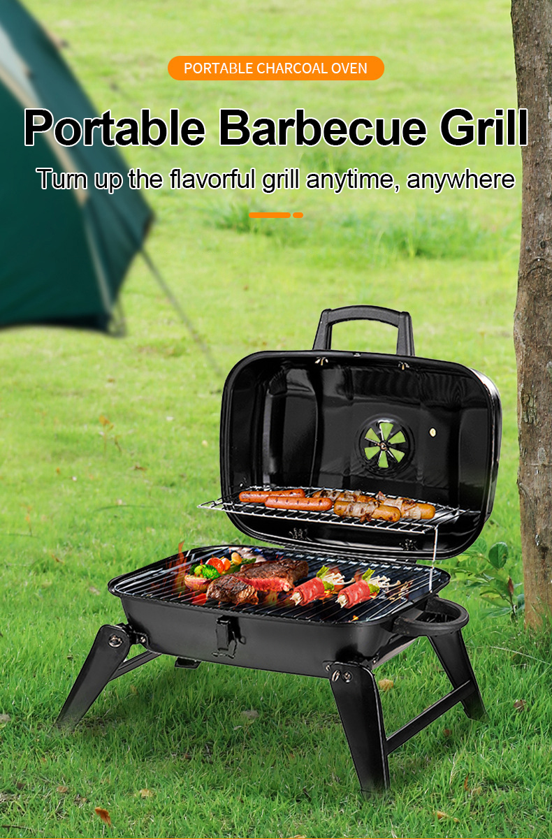 lenodi Portable Folding Charcoal BBQ Grill Westinghouse Rectangular ...