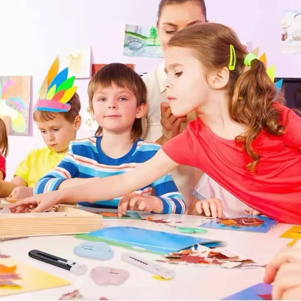 JS #Mini Cutter knife Parcel Art Cutter Stationary Office School ...