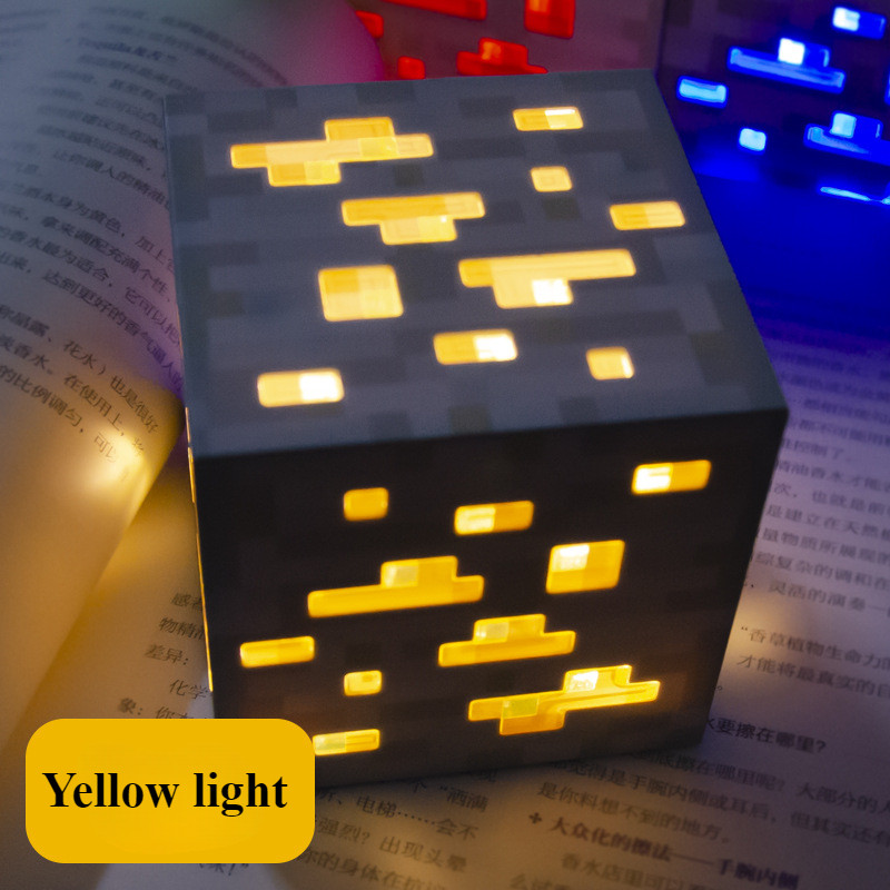 Minecraft Torch Lamp Color Changing Potion Bottle LED Lamp Ore Mine ...