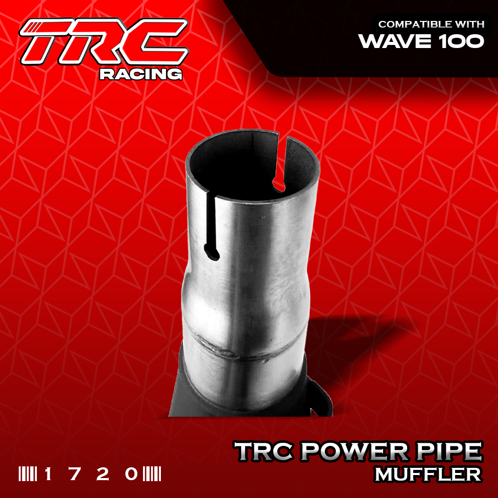 TRC Racing Stock Power Pipe Wave 100 Muffler Exhaust with Removable ...