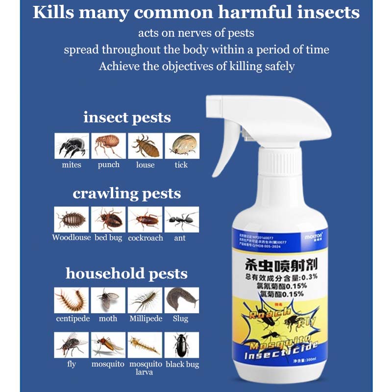 【Kill All Pests】Insects killer spray 300ml Insecticide spray for home ...