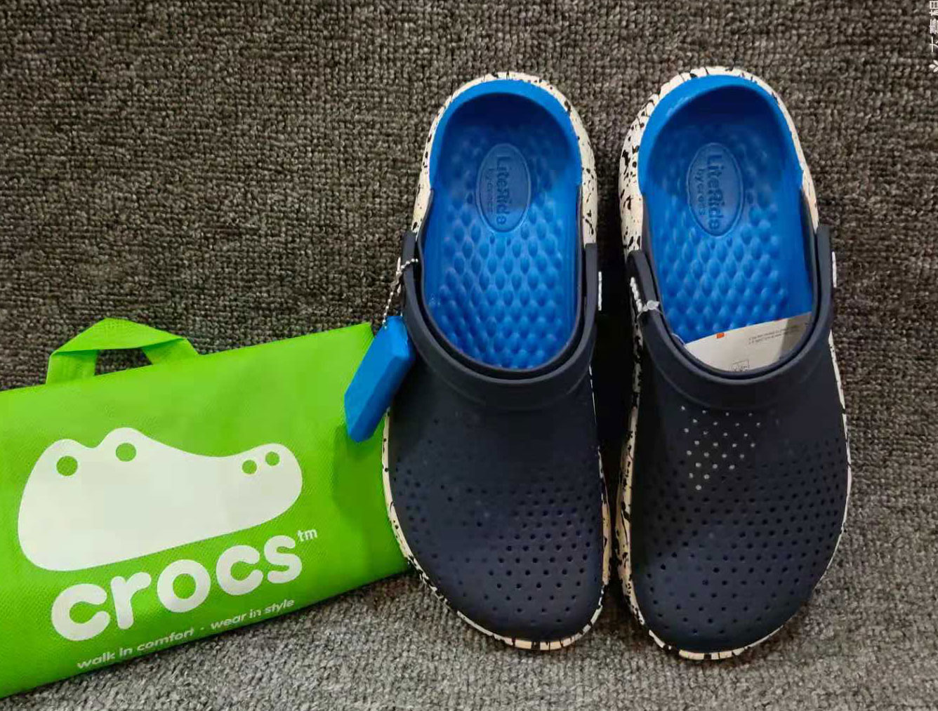 crocs LiteRide camouflage graffiti couple slippers sandals ...
