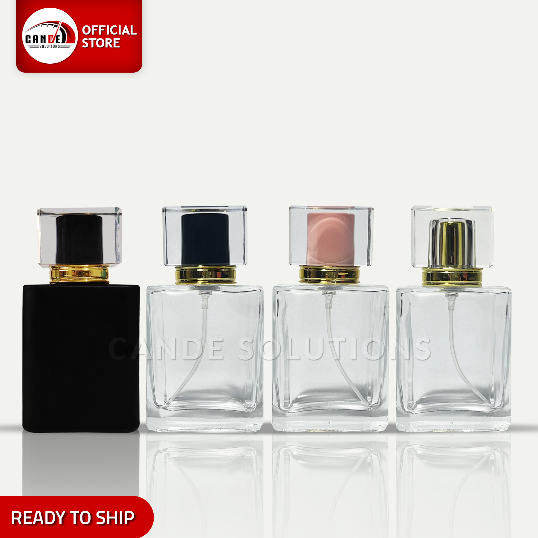 50ml Easy Crimping Chãntal Glass Elegant Empty Perfume Bottle | Shopee ...