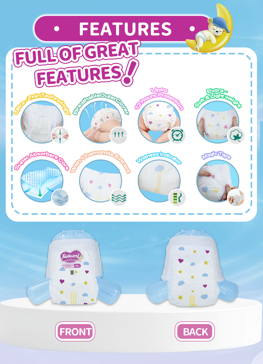 Kukumi Diaper Tape 50pcs Free Shipping Breathable And Super Absorbent ...