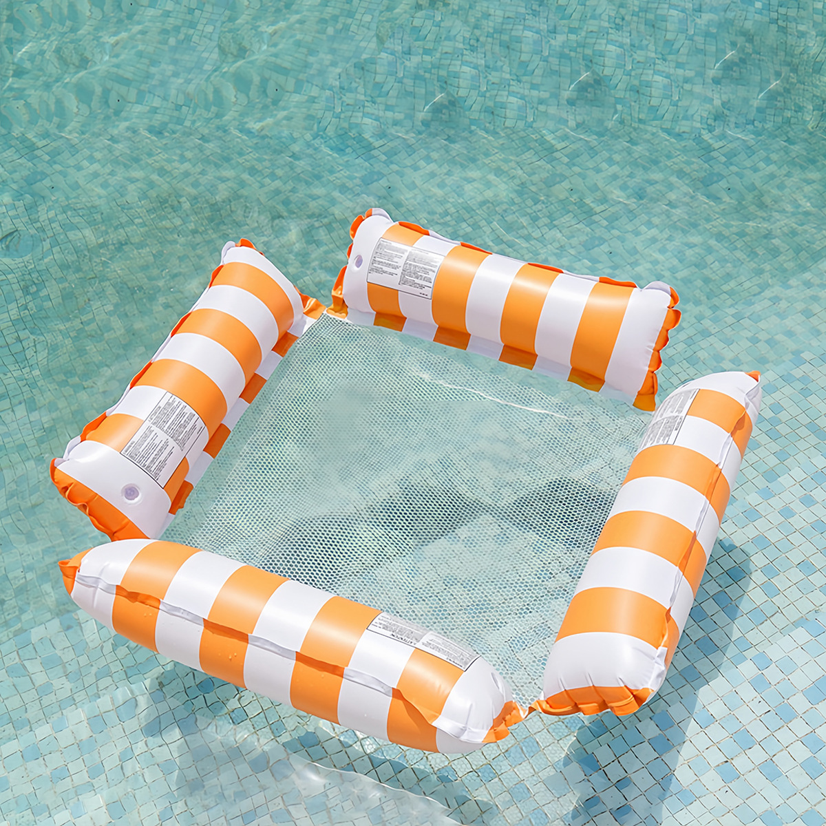 Floating Water Hammock Float Lounger Water Inflatable Floating Bed Pool ...