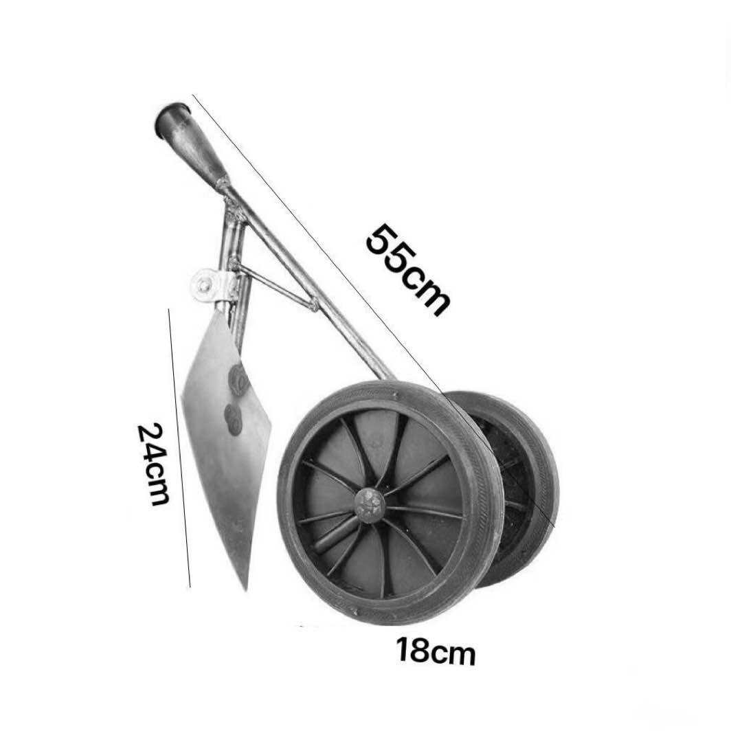 Multi-Purpose Farming Tool Kit Dual Wheel Assisted Hoe for Weed Control ...
