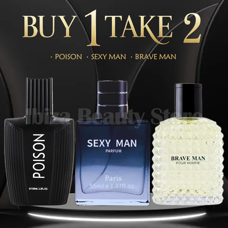 APE BUY 1 TAKE 2 Brave man&POISON&Sexy Man Charming Body Mist Fragrance ...