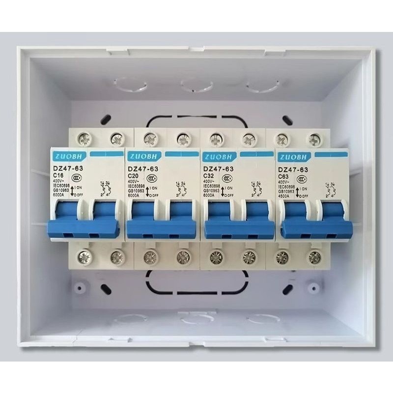 8/12 Loop Distribution Box With 2P Circuit Breaker Panel Box Combined ...