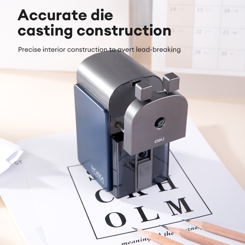 Deli Heavy-Duty Metal Dual Hole Pencil Sharpener for Standard School ...