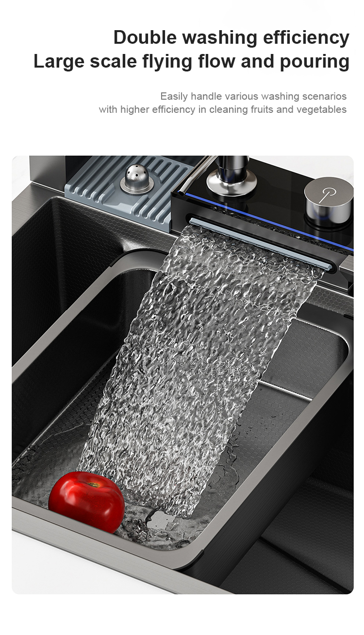 FPX Smart Modern Sink Set Big Single Sink with 2 way faucet lababo ...