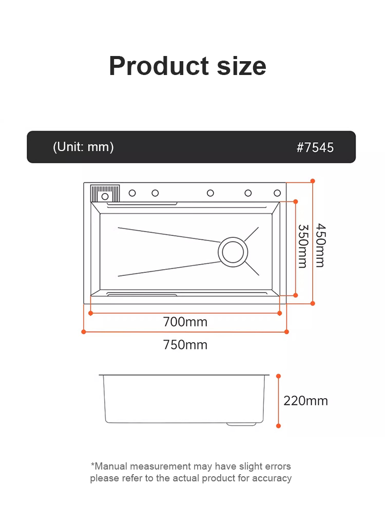 FPX Smart Modern Sink Set Big Single Sink with 2 way faucet lababo ...