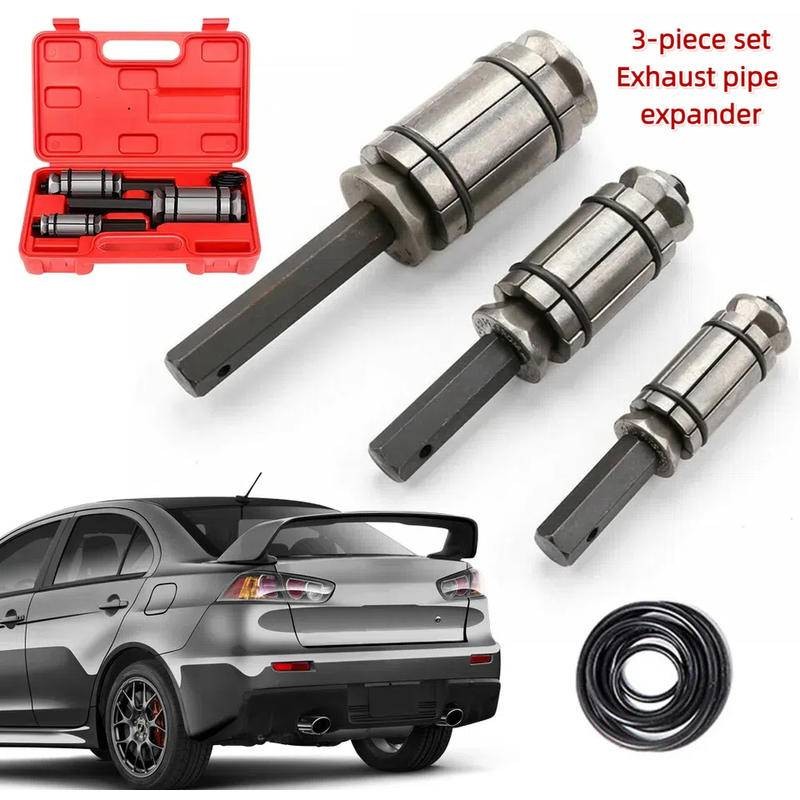 3-piece set of automotive exhaust pipe expanders, exhaust pipe repair ...