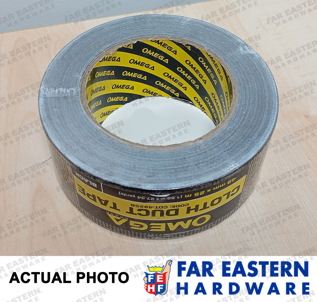 OMEGA Cloth Duct Tape 48mm x 25m Black CDT-4825B | Shopee Philippines