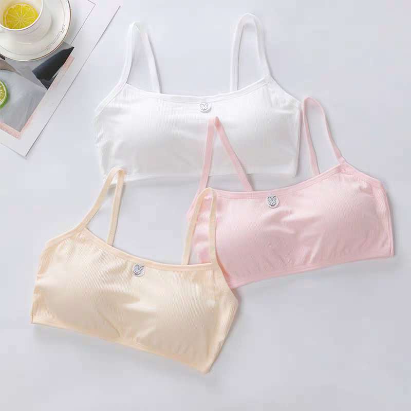 6-3piece of Kids Girls lnnerwear ASSORTED COLORS Baby bra Cotton ...
