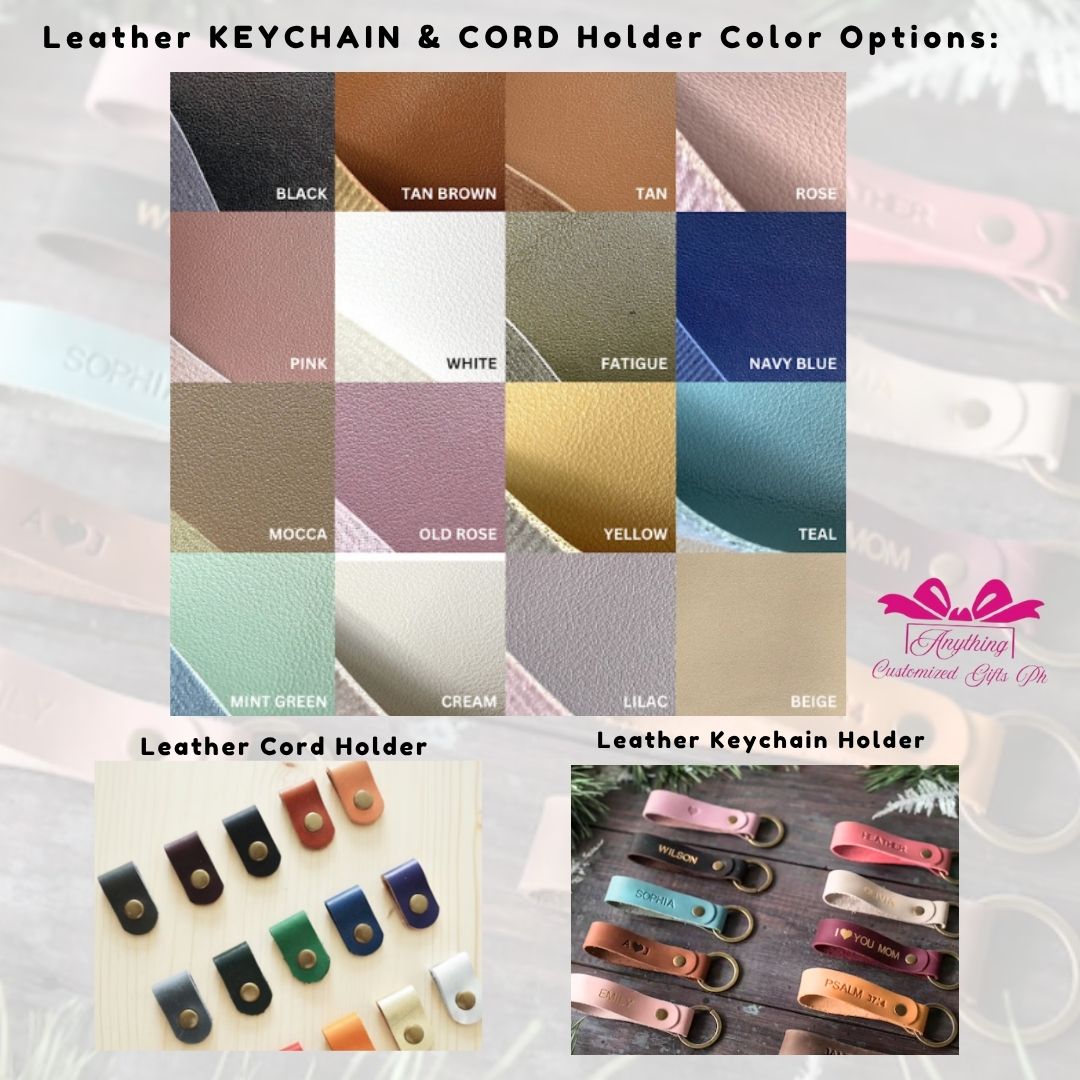 Personalized Unisex Wallet w/ Keychain & Cord Holder | Men's Gift Box ...