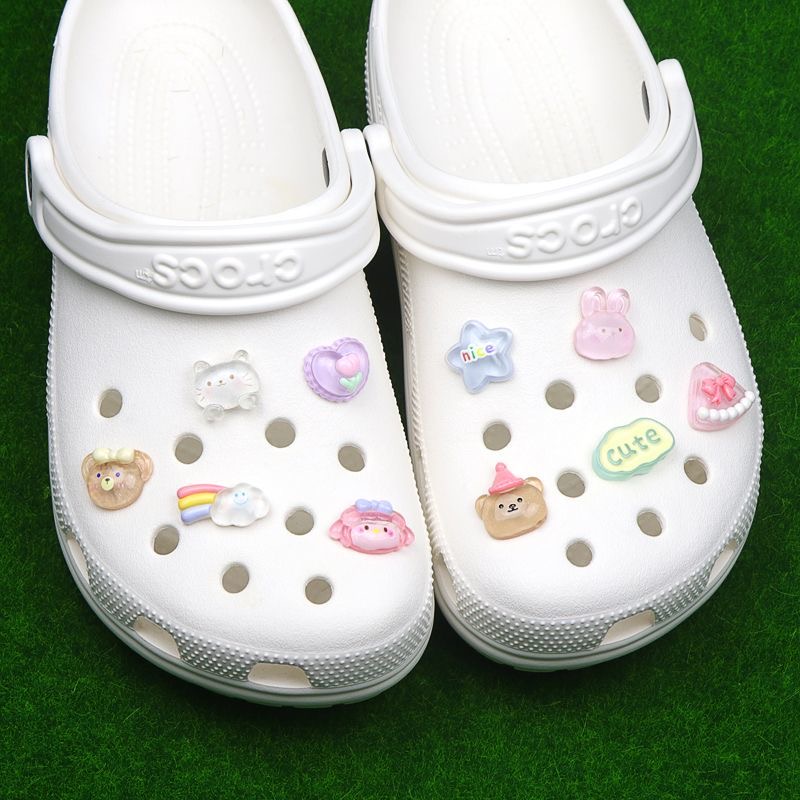 10pcs/set Jibbitz Shoe Charms Cute Cartoon Shoe Accessories Charms for ...