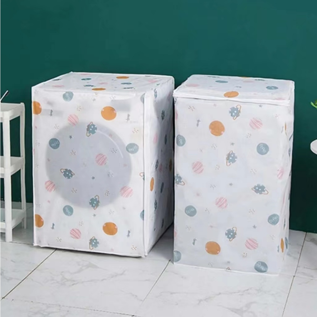 Dustproof Washing Machine Dust Cover Laundry Dustproof Case Printed ...