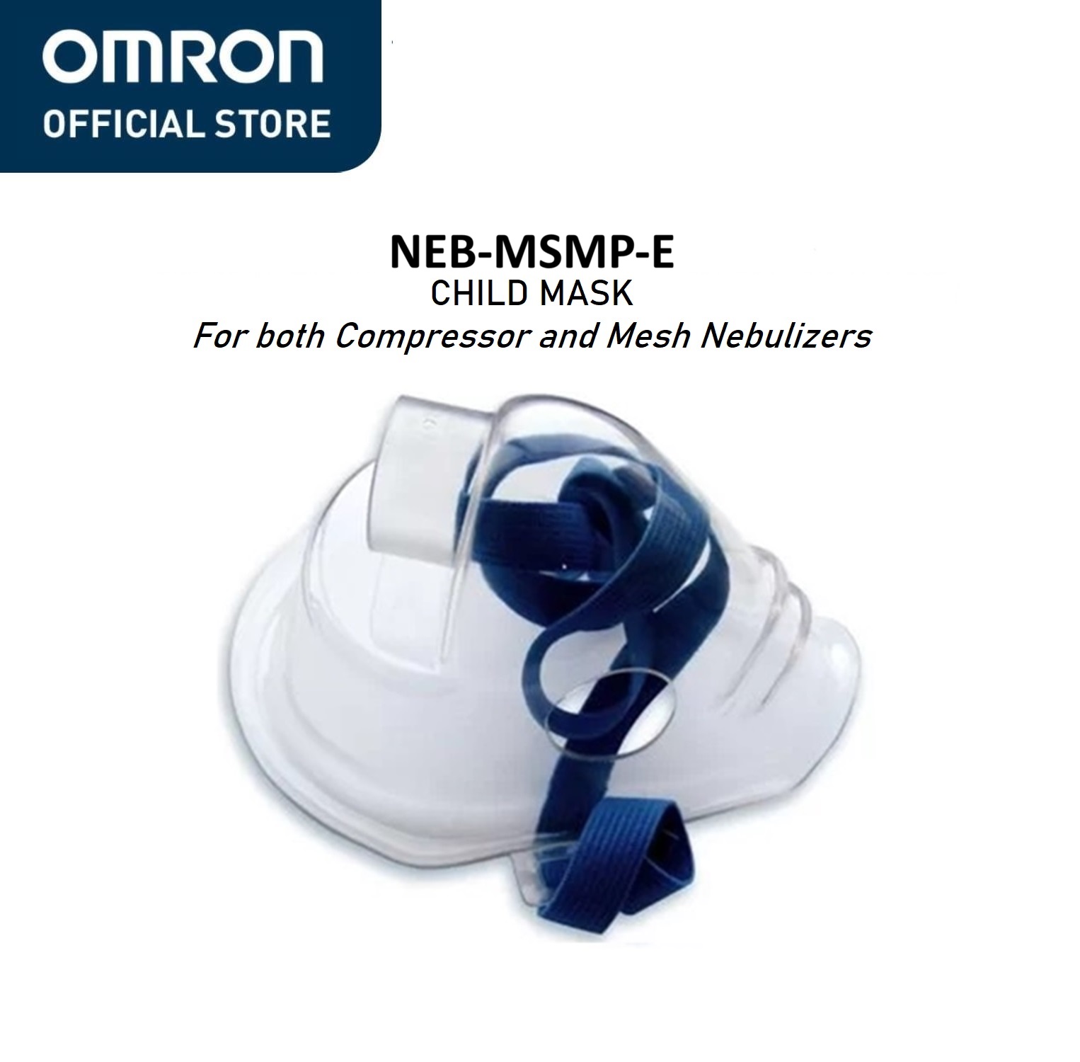 Omron PVC Child Mask NEB-MSLP-E for Compressor Nebulizer NE-C28, C801 ...