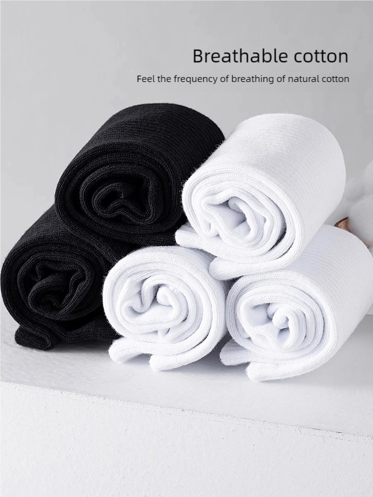1-10 Pairs School Socks Uniform Set - Korean Style Cotton Unisex for ...