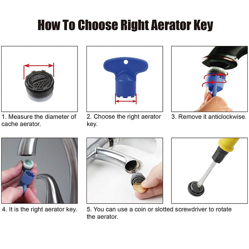 17Pcs/Set Faucet Cache Aerators Tap Aerators Flow Restrictor Faucet ...