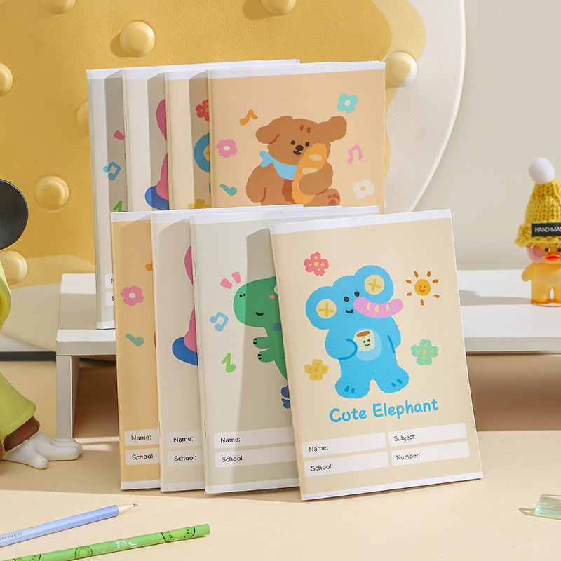 8 Pcs/set Writing Notebook Student A5 Notebooks Grade 1/2/3 School ...