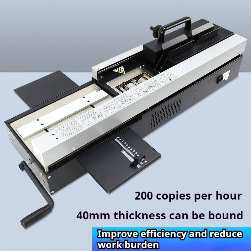 A4 adhesive binding machine, wireless desktop hot melt adhesive granule ...