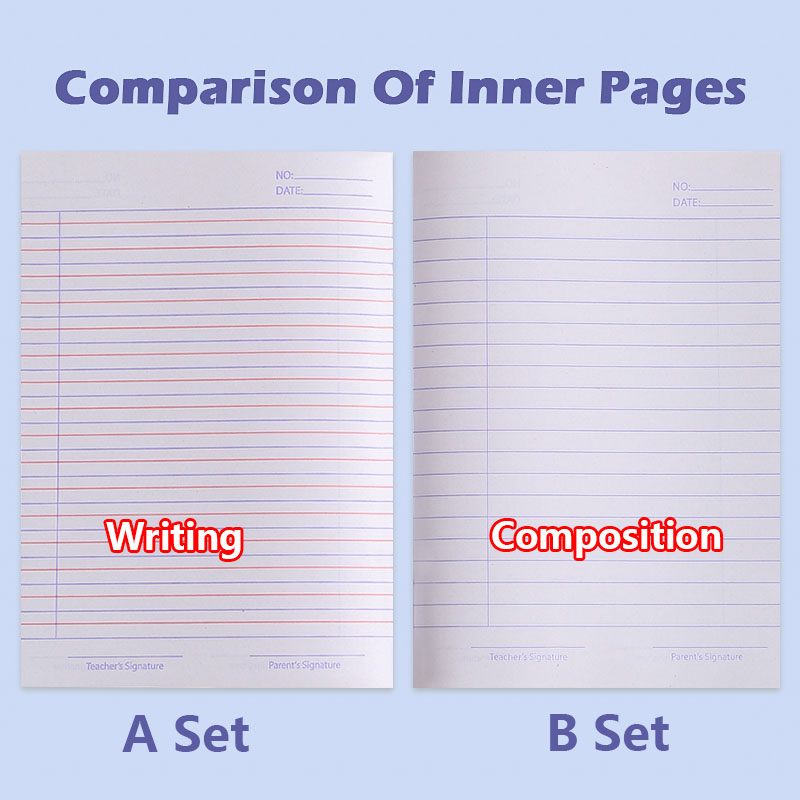 8 Pcs/set Writing Notebooks Grade 1/2/3 Cute Notebook School Supplies ...