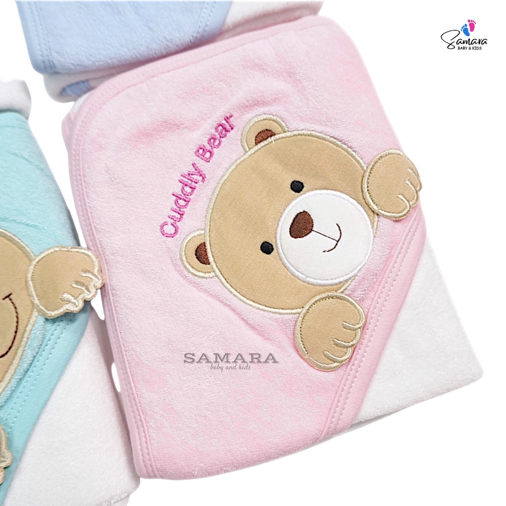 Samara Baby Hooded Towel | Terry Cloth | Soft & Absorbent | Pastel ...