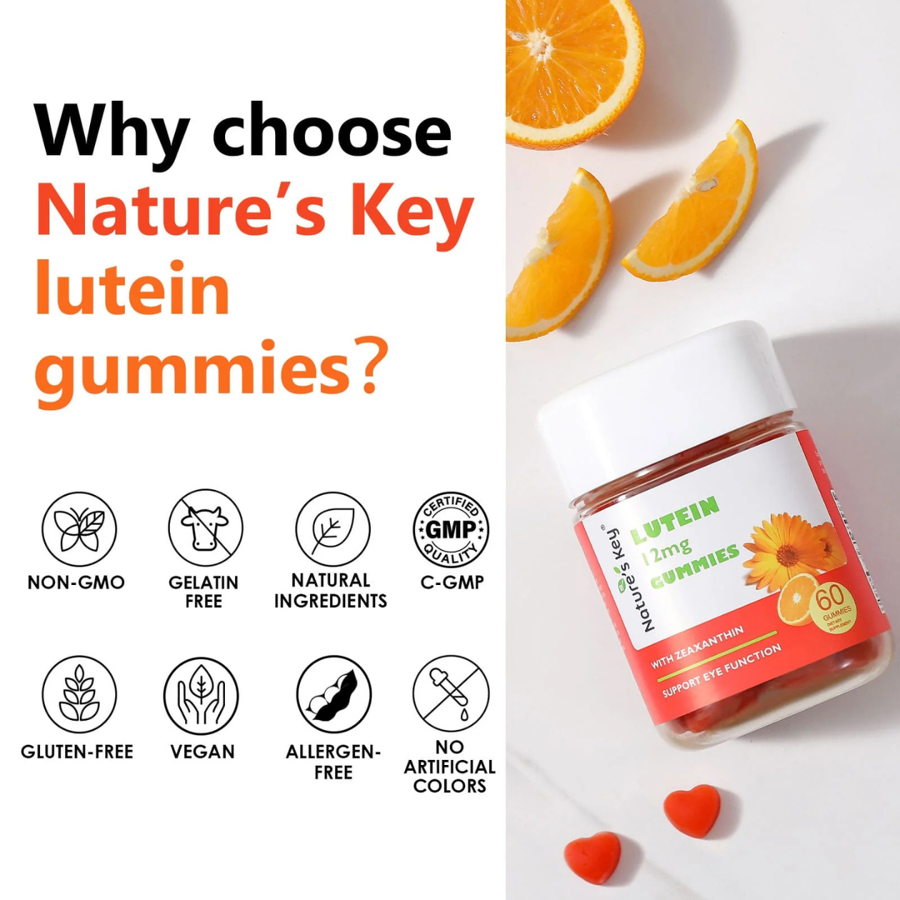 [Buy 1 Get 1] Lutein Gummies - Nature's Key for brighter eyes, help ...