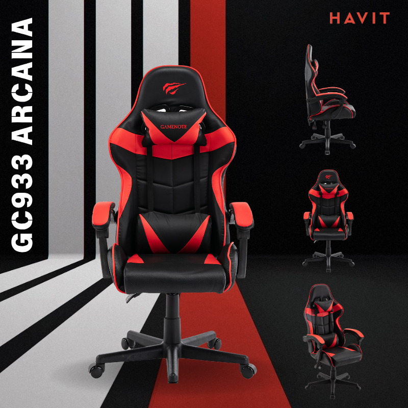 Havit Arcana GC933 || Gaming Chair || Black, White, Green, Yellow, Blue ...