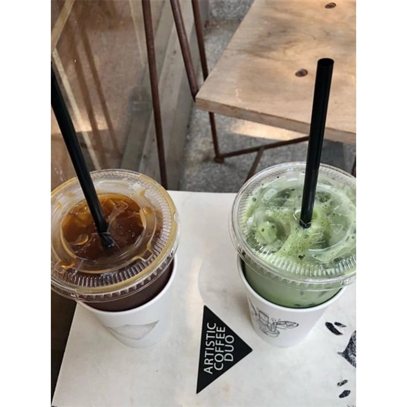 100/200Pcs丨Plastic Straw Disposable（19/23cm）Transparent Boba Straws ...