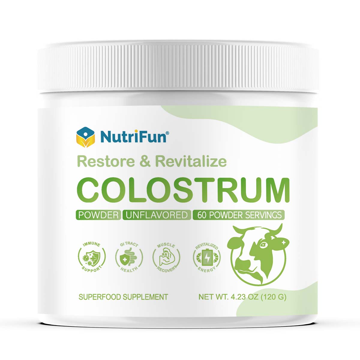 Colostrum Powder 120g 40% IgG Supplement for Gut Health, Immune Support ...