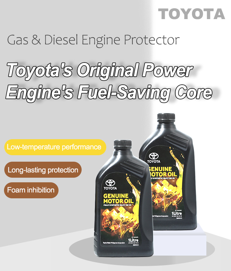 Toyota Genuine Motor Oil Fully Synthetic 5W30 1L Engine High ...