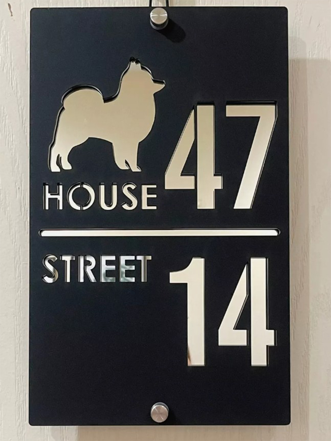 Laser Cut House Address House Number Plate Home Address Signage ...