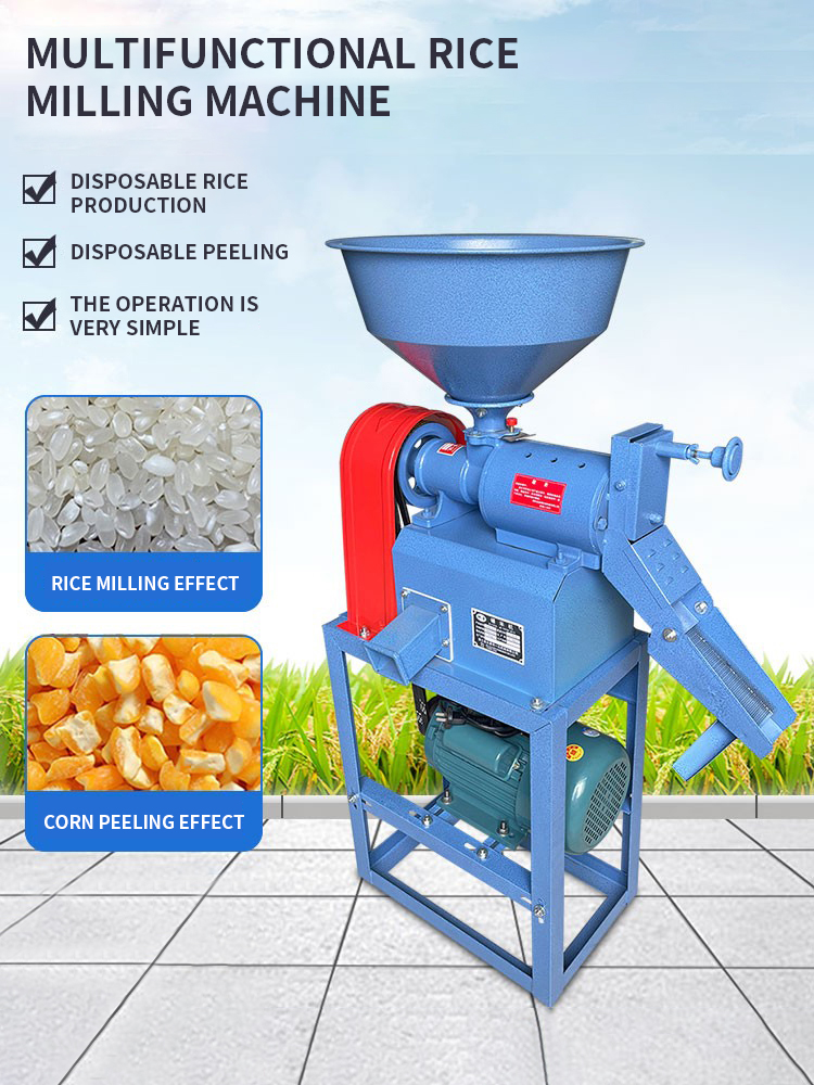 Rice Milling Machine Portable Grain Miller (Cracked Corn, Grits, Rice ...