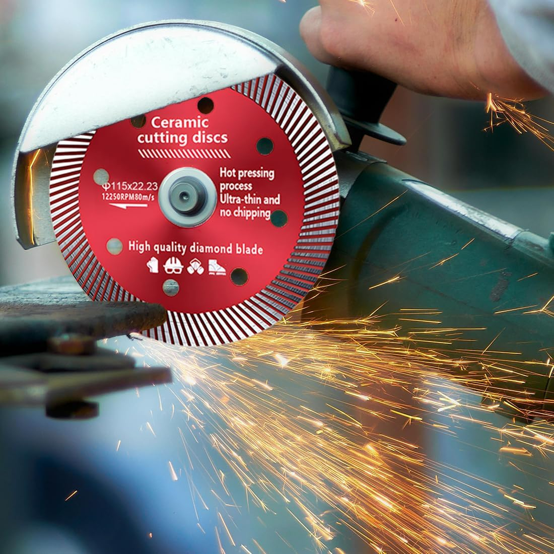 105mm 4 Inch Super Thin Diamond Cutting Disc For Stone Porcelain Tile ...