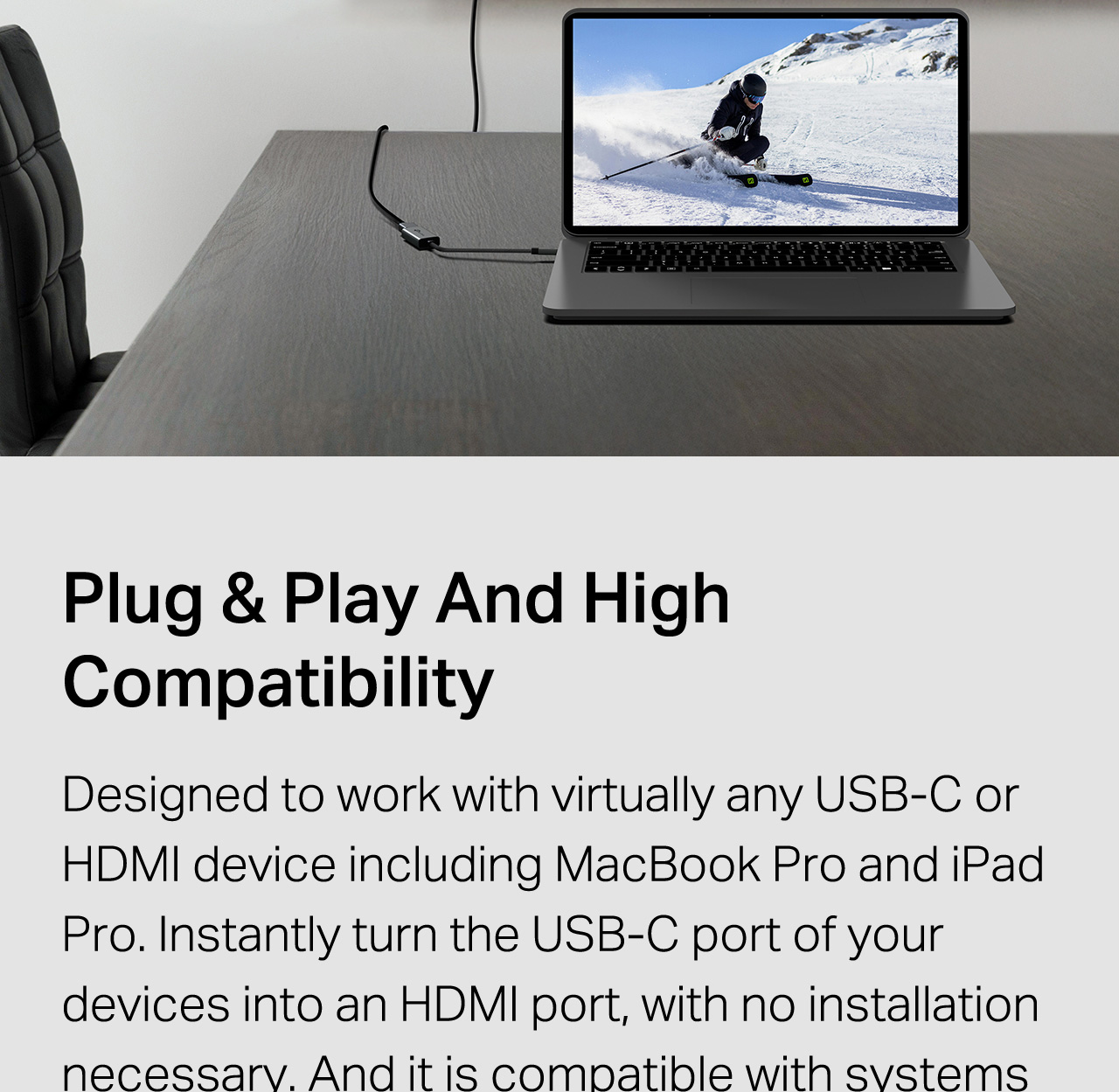 TP-Link | UA520C | USB | Type-C to HDMI | Adapter | Plug and Play ...
