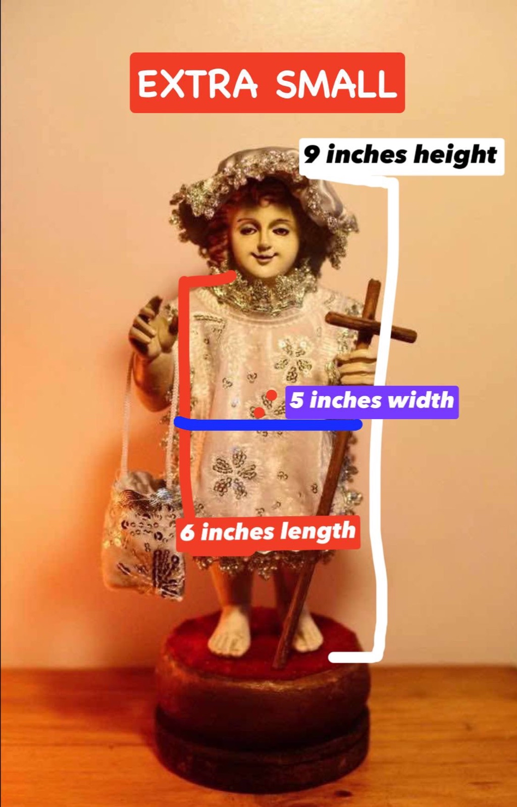 STO NIÑO DRESS FOR ( Extra small ) STATUE.. | Shopee Philippines