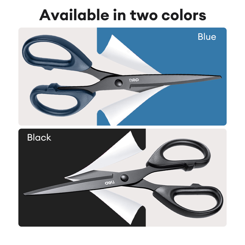 Deli 6009-S Scissors Big Scissors Sharp Stainless Steel Scissors ...