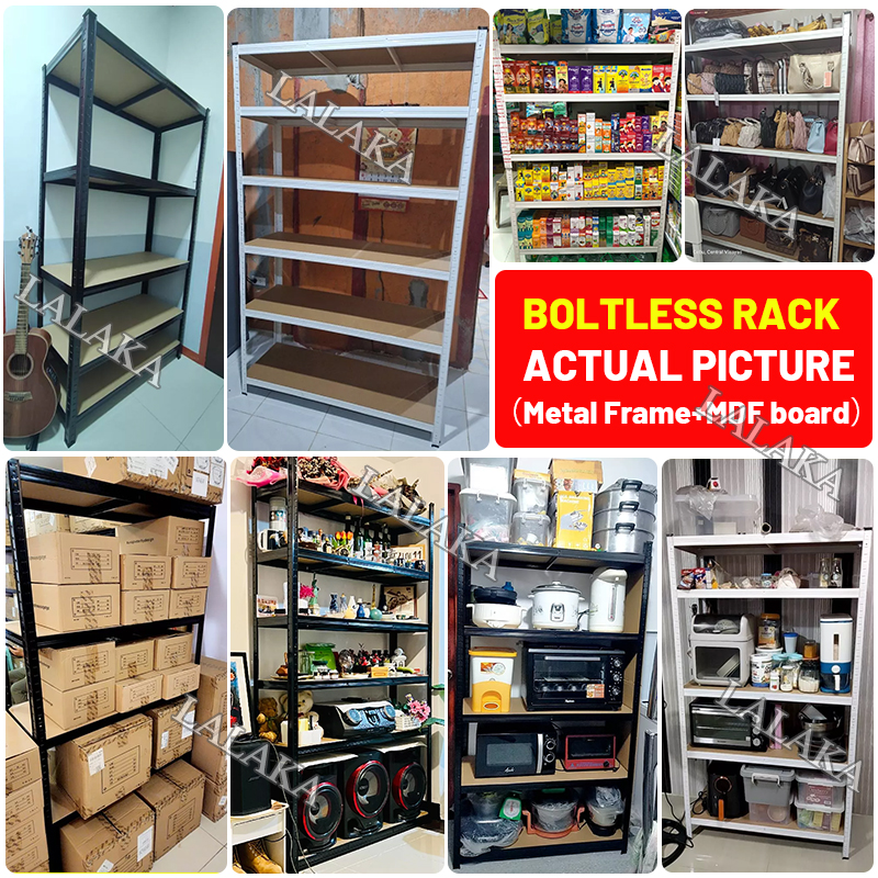 Adjustable Metal Rack 200*200 Steel Rack Heavy Duty 6 Layer Boltless ...