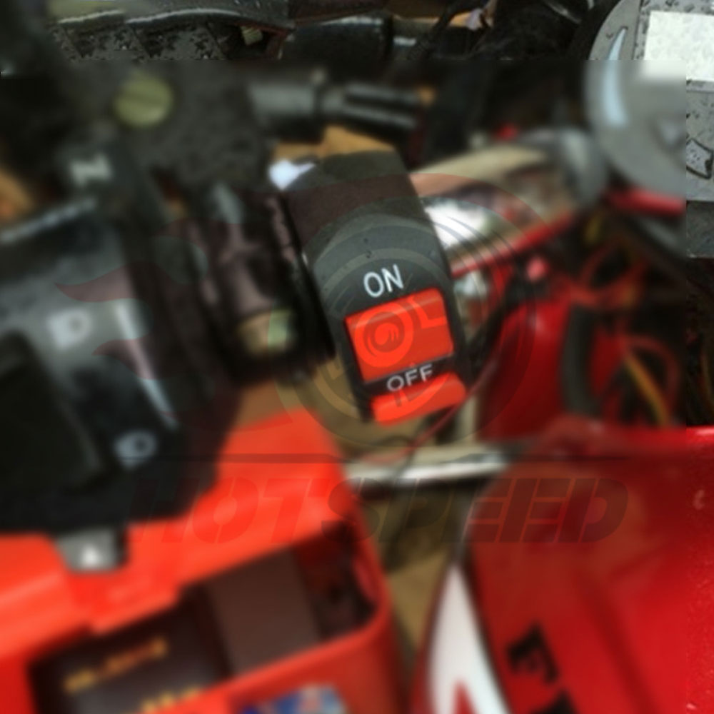 HOTSPEED 2 Way Switch For Motorcycle ON-OFF Univerrsal Mini Driving ...