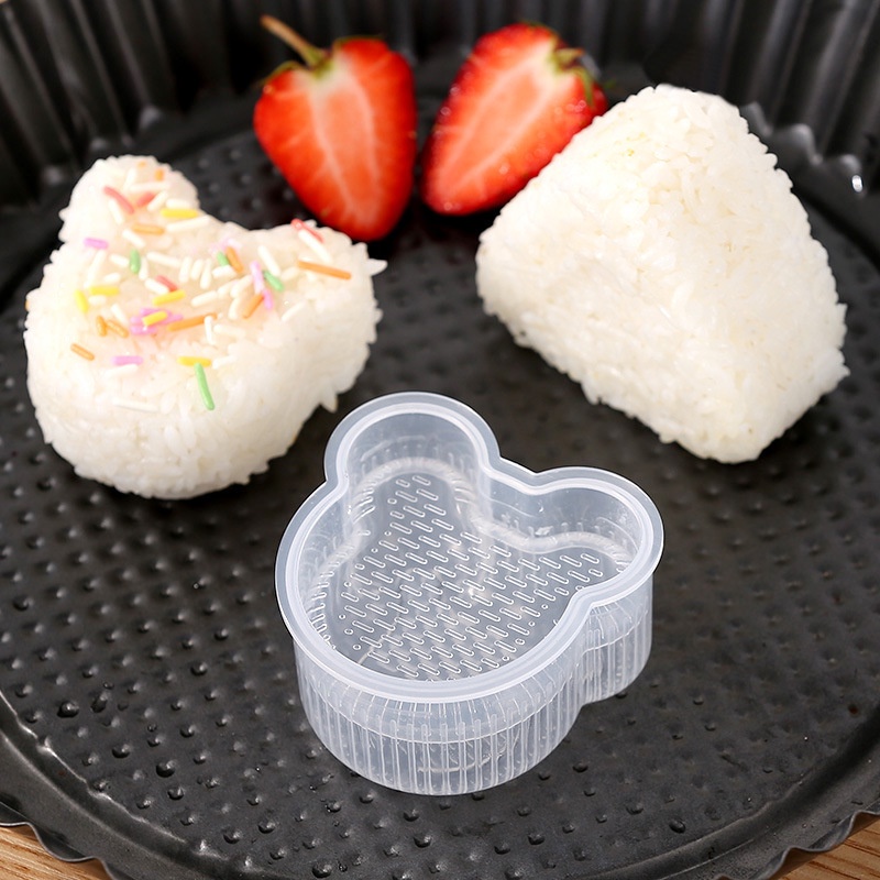 Creative Cartoon DIY Rice Molder Onigiri Sushi Press Bear Heart Floral ...