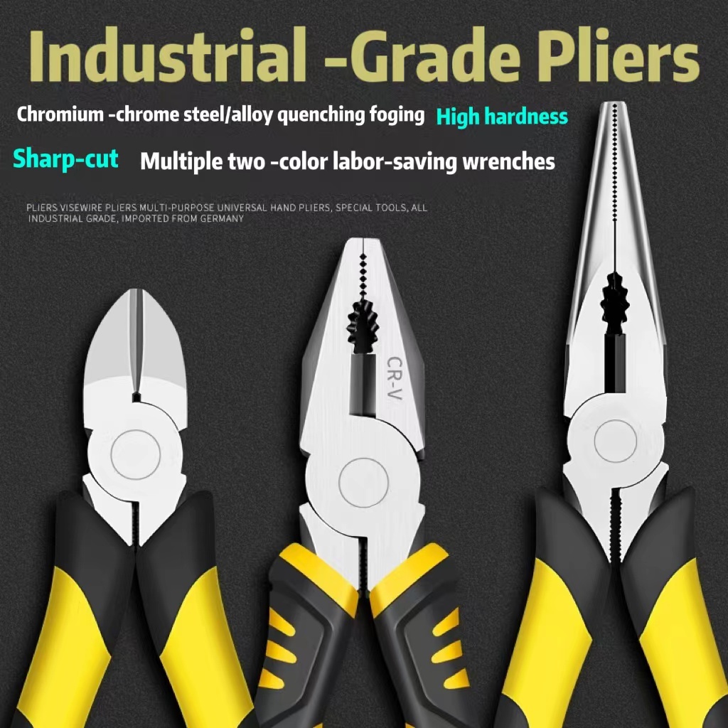 Heavy Duty Pliers Tool set Long Nose Pliers Set Heavy Duty Pliers Tool Vise | Shopee Philippines