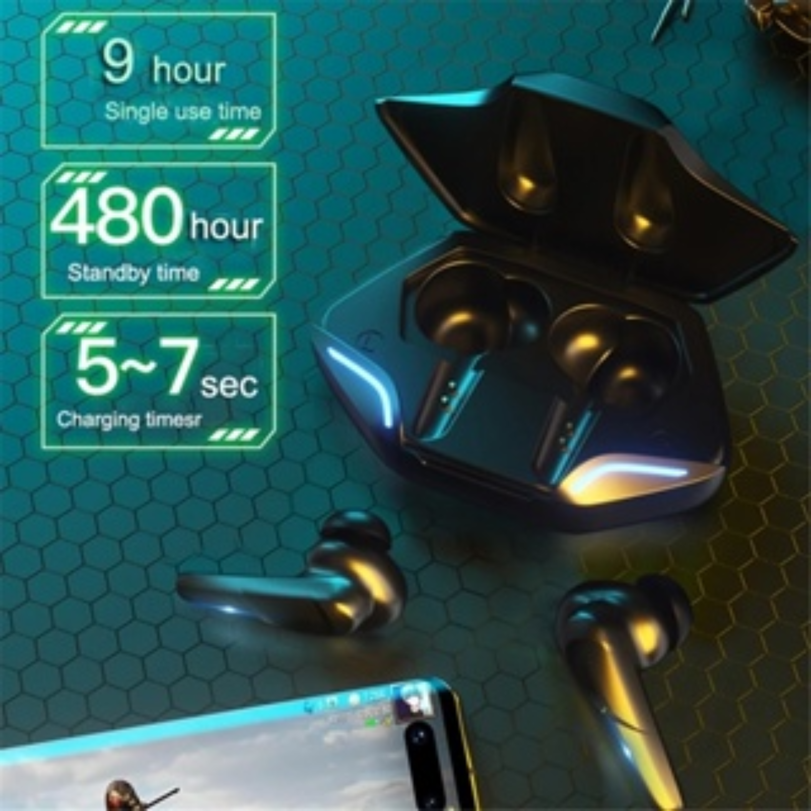 G11 Bluetooth Earphone Waterproof Wireless Headphone Earbuds Gaming ...