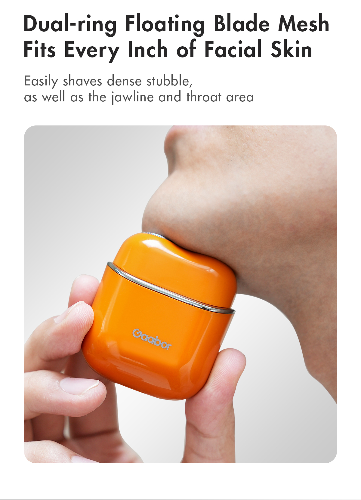 Gaabor Portable Sensor Razor Mini Shaver Dual Blade Skin Sense Fast ...