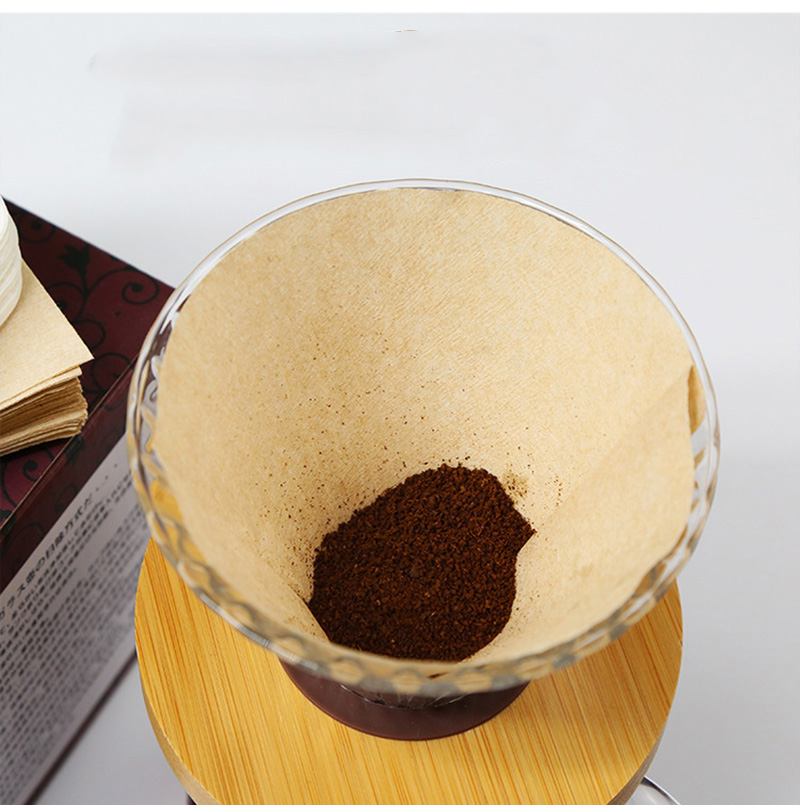 Wooden Eco-friendly Coffee Filter 101 "V" Shape Unbleached Filter Bag ...